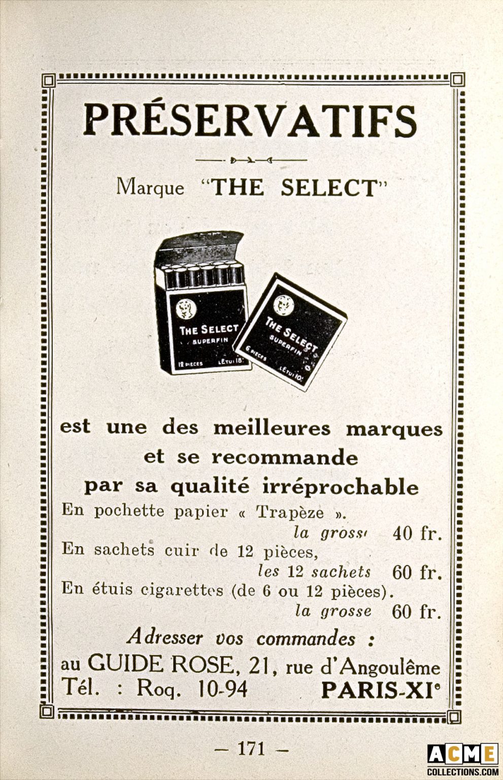 Les Trésors Monétaires Des Maisons De Tolérance | ACME Collections